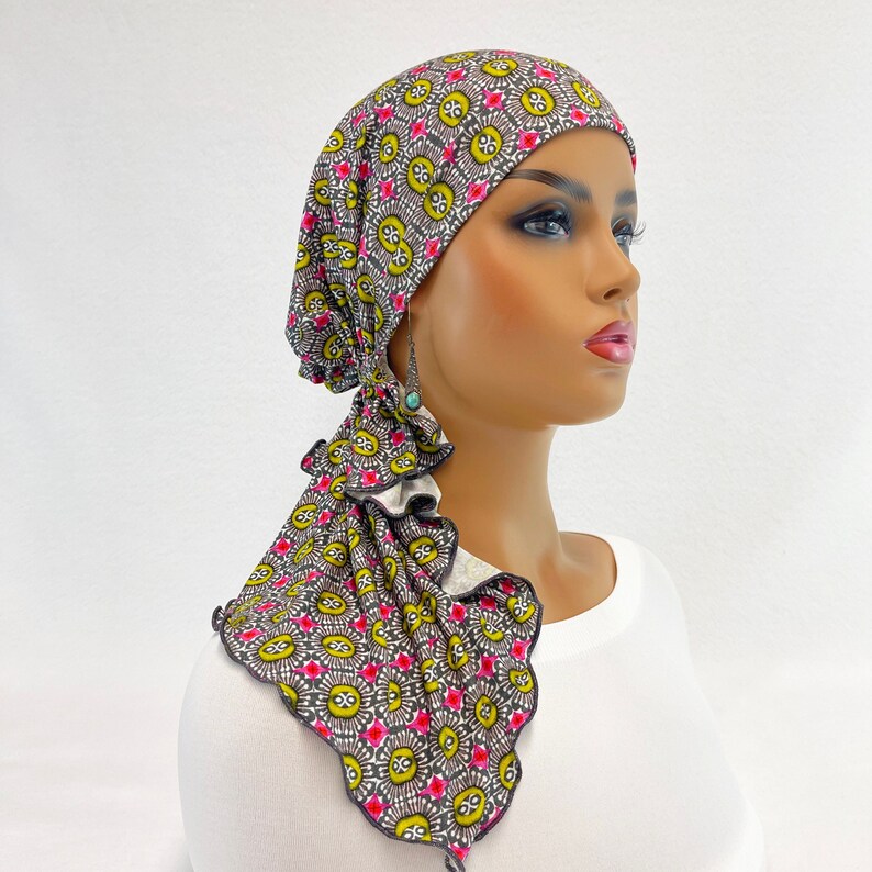 Pre Tied Chemo Head Scarf~women's Cancer Scarves~chemo Headwear~turbans ...