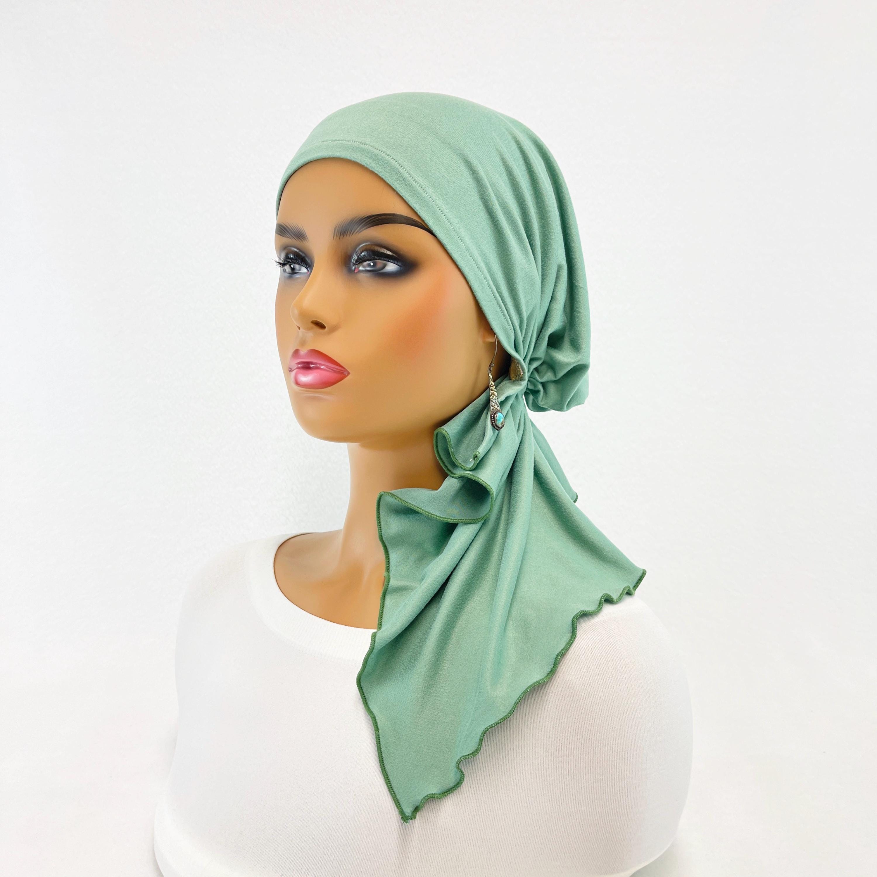 Pre Tied Chemo Head Scarf~women's Cancer Scarves~chemo Hats~caps ...