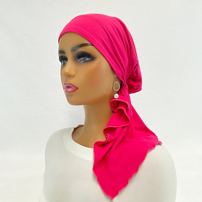 Pre Tied Chemo Head Scarf~women's Cancer Scarves~chemo Hats~caps ...