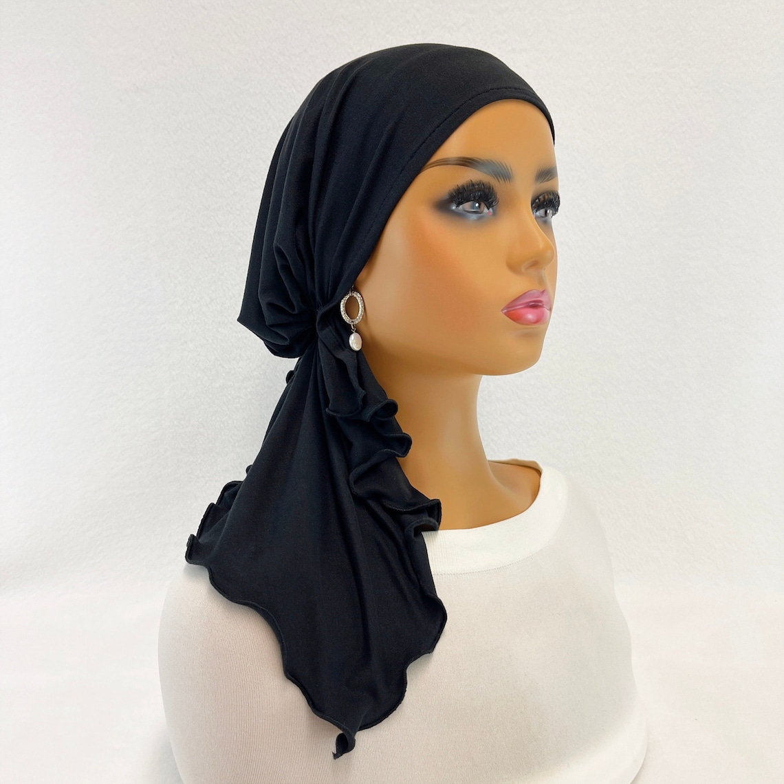 Pre Tied Chemo Head Scarf~women's Cancer Scarves~chemo Hats~caps ...