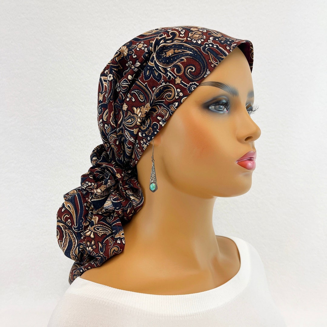 Pre Tied Chemo Cancer Hair Loss Head Scarfchemo Hatchemo Head ...