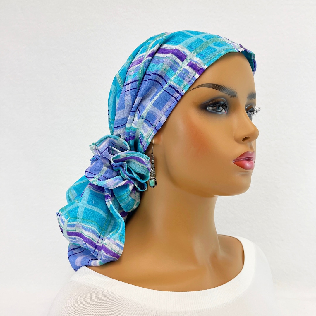 Pre Tied Chemo Head Scarf~women's Cancer Scarf~chemo Turban~textured ...