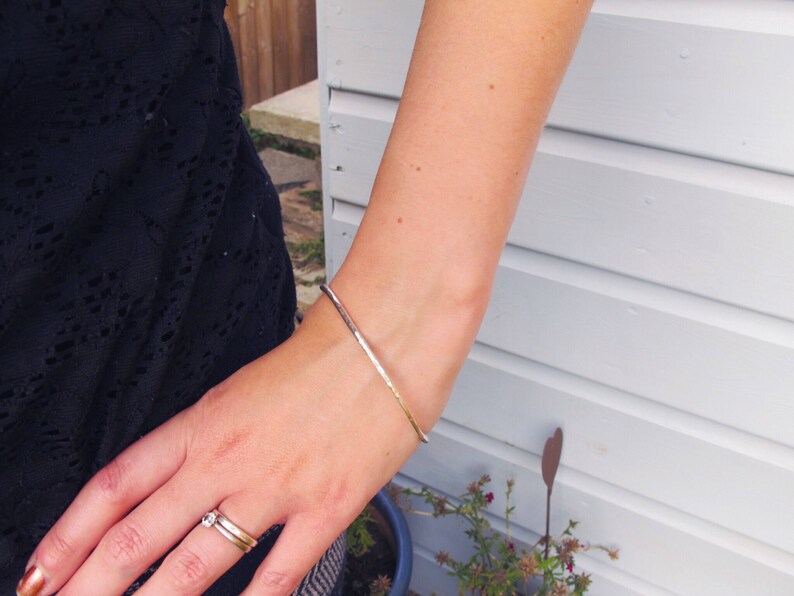 Triangle Bangle Handmade With Recycled Eco Sterling Silver - Etsy