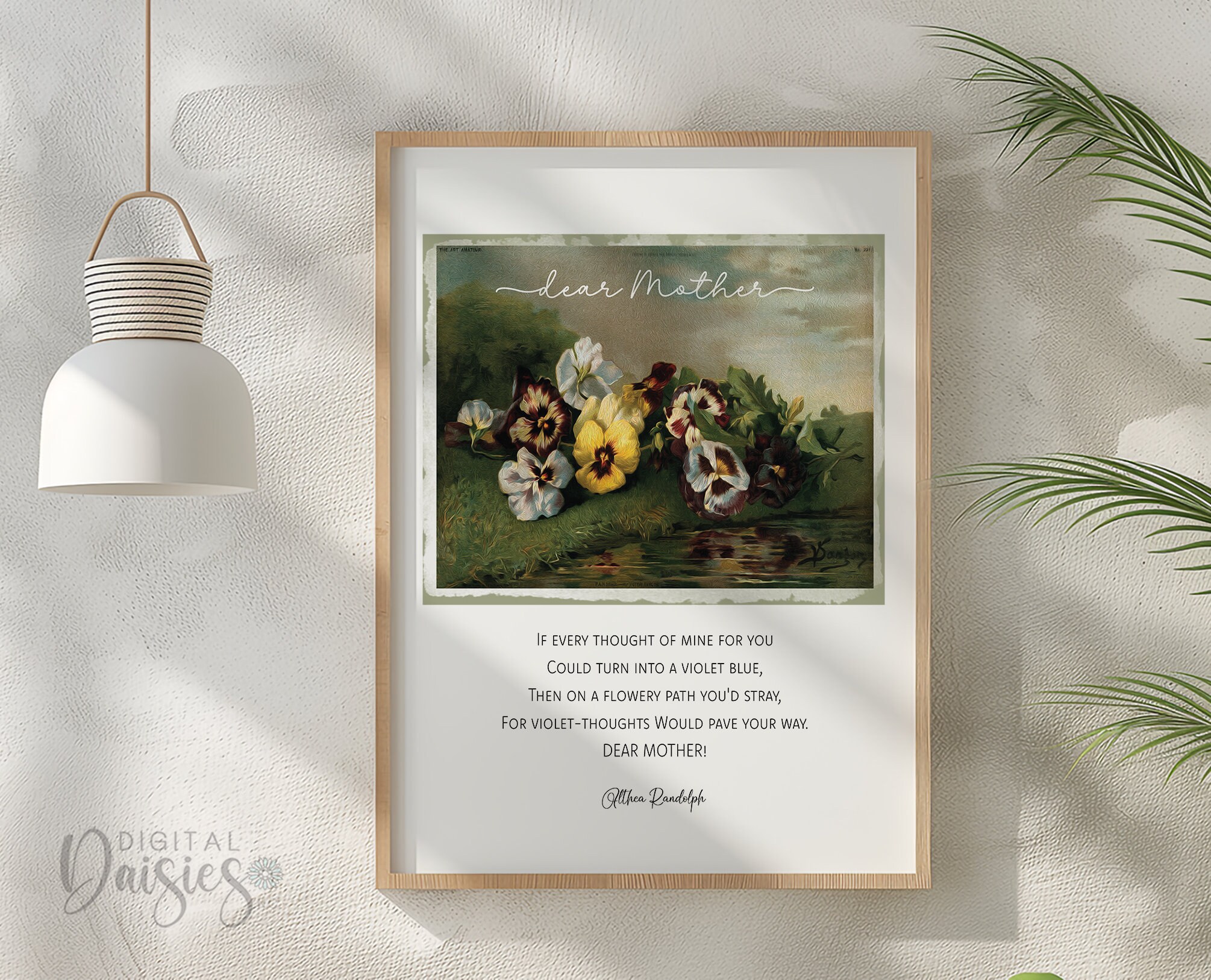 Dear Mom Poem Printable Wall Art, Instant Download, DIGITAL Print Wall ...