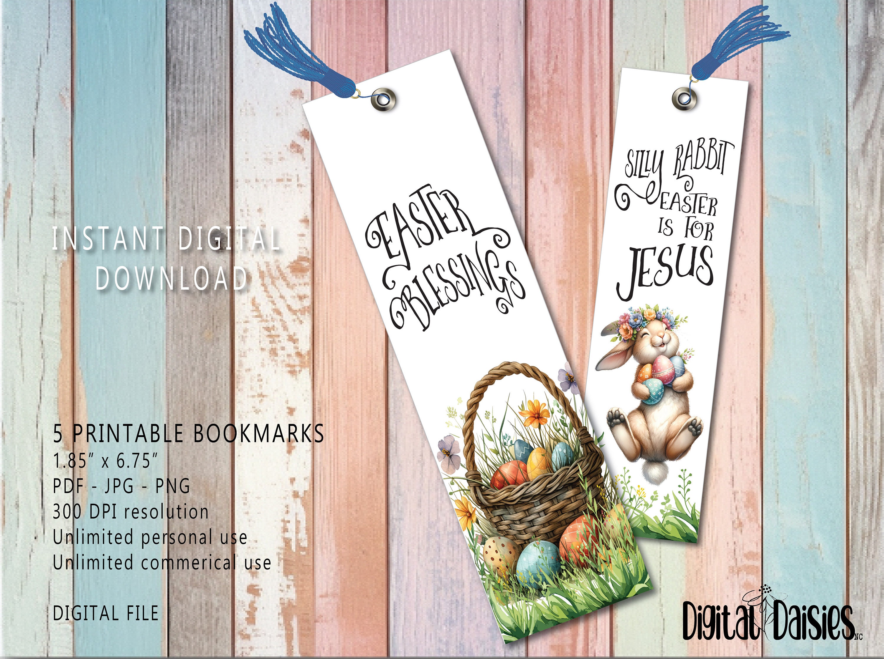 Easter Bookmark Set, INSTANT Digital Download PNG, Christian Religious ...