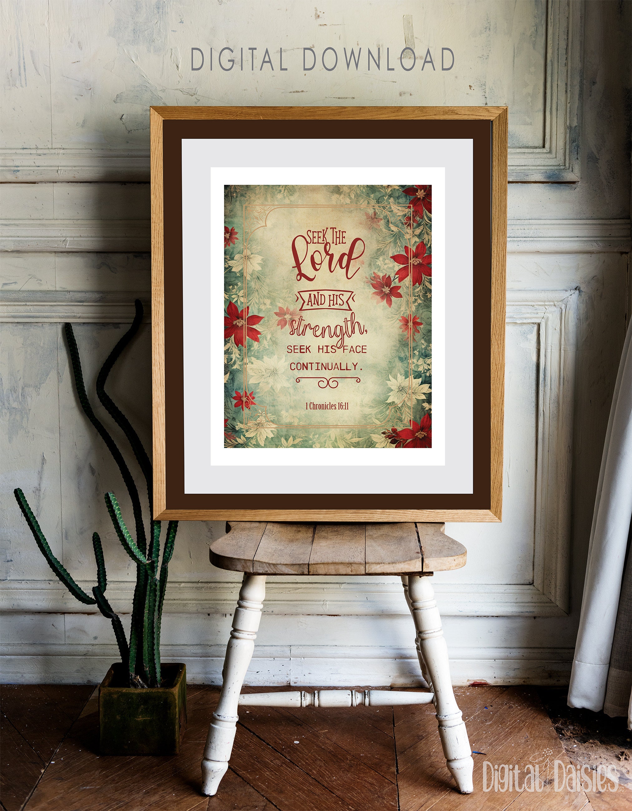 Bible Verse Printable Wall Art, Instant Download Bible Poster Scripture ...