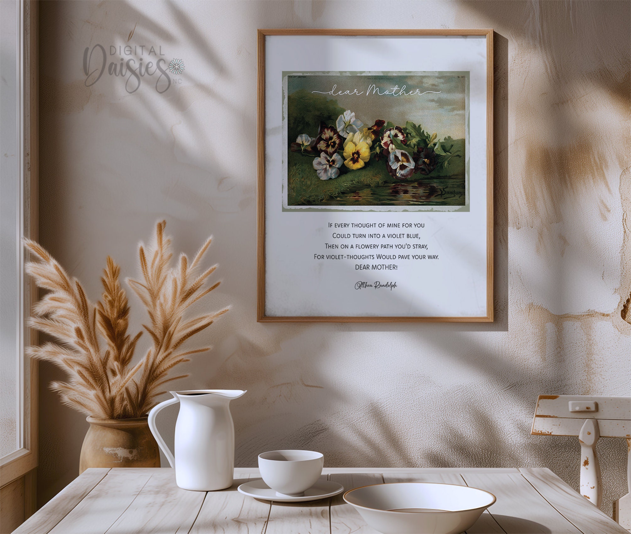 Dear Mom Poem Printable Wall Art, Instant Download, DIGITAL Print Wall ...