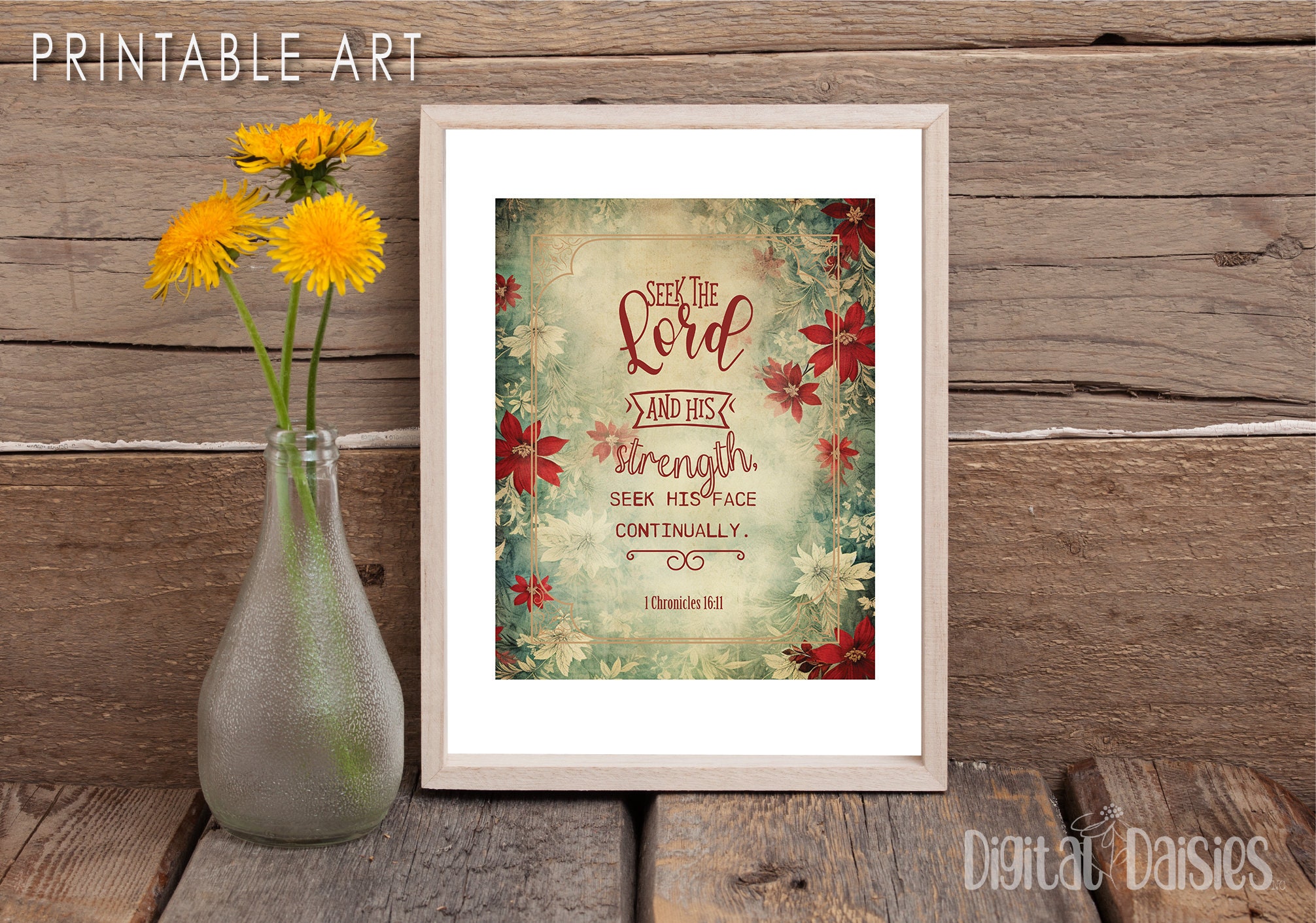 Bible Verse Printable Wall Art, Instant Download Bible Poster Scripture ...