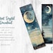 Shoot for the Moon Printable Bookmark Set, Reading Bookmark, Instant ...