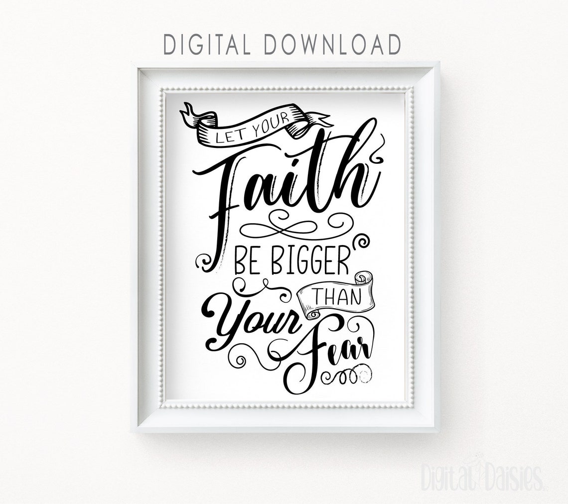 Faith Christian Wall Art, Instant DIGITAL Download, Digital Prints Wall ...