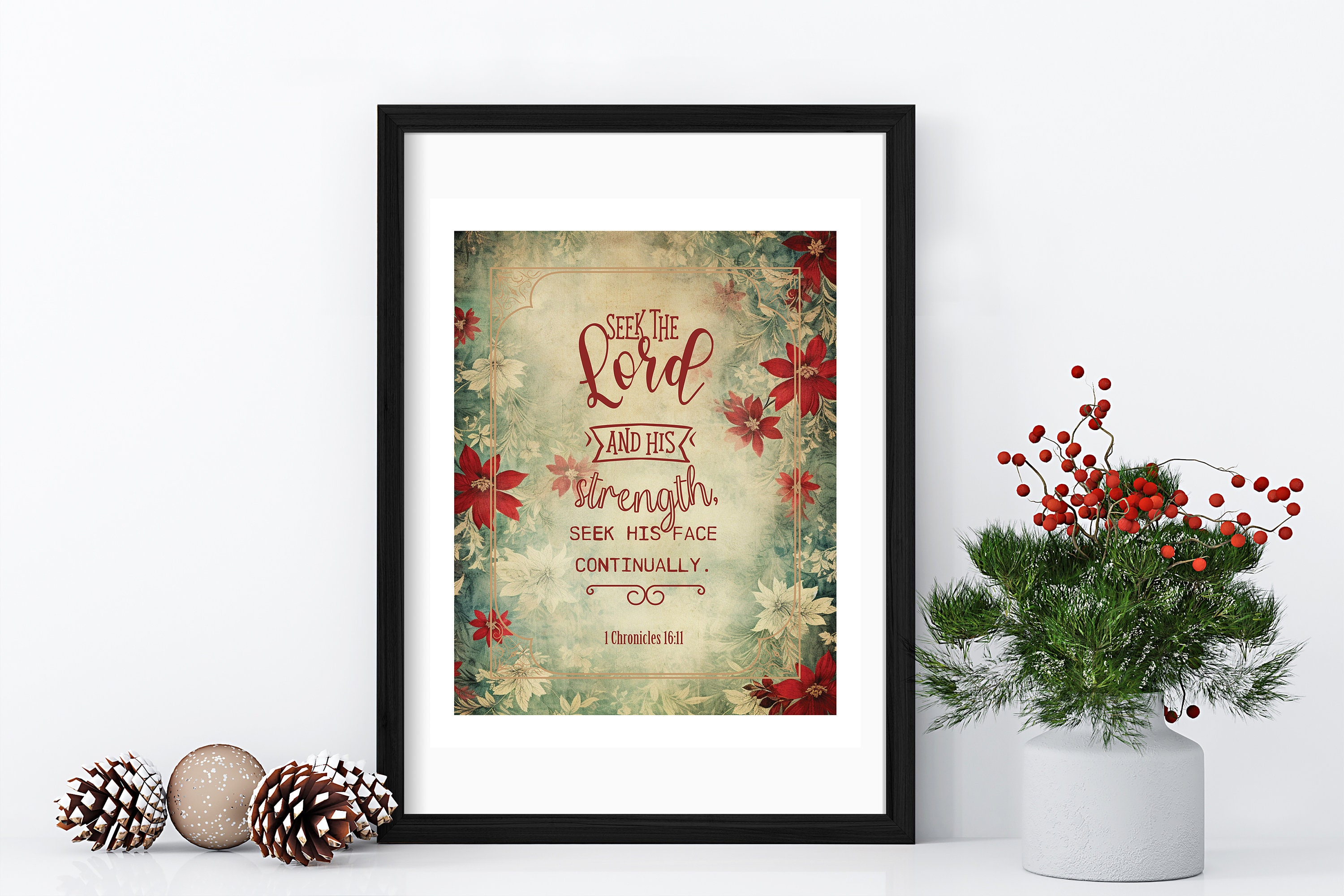 Bible Verse Printable Wall Art, Instant Download Bible Poster Scripture ...