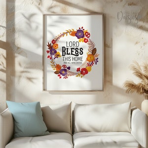 Lord Bless This Home Printable Wall Art, Instant Download, DIGITAL ...
