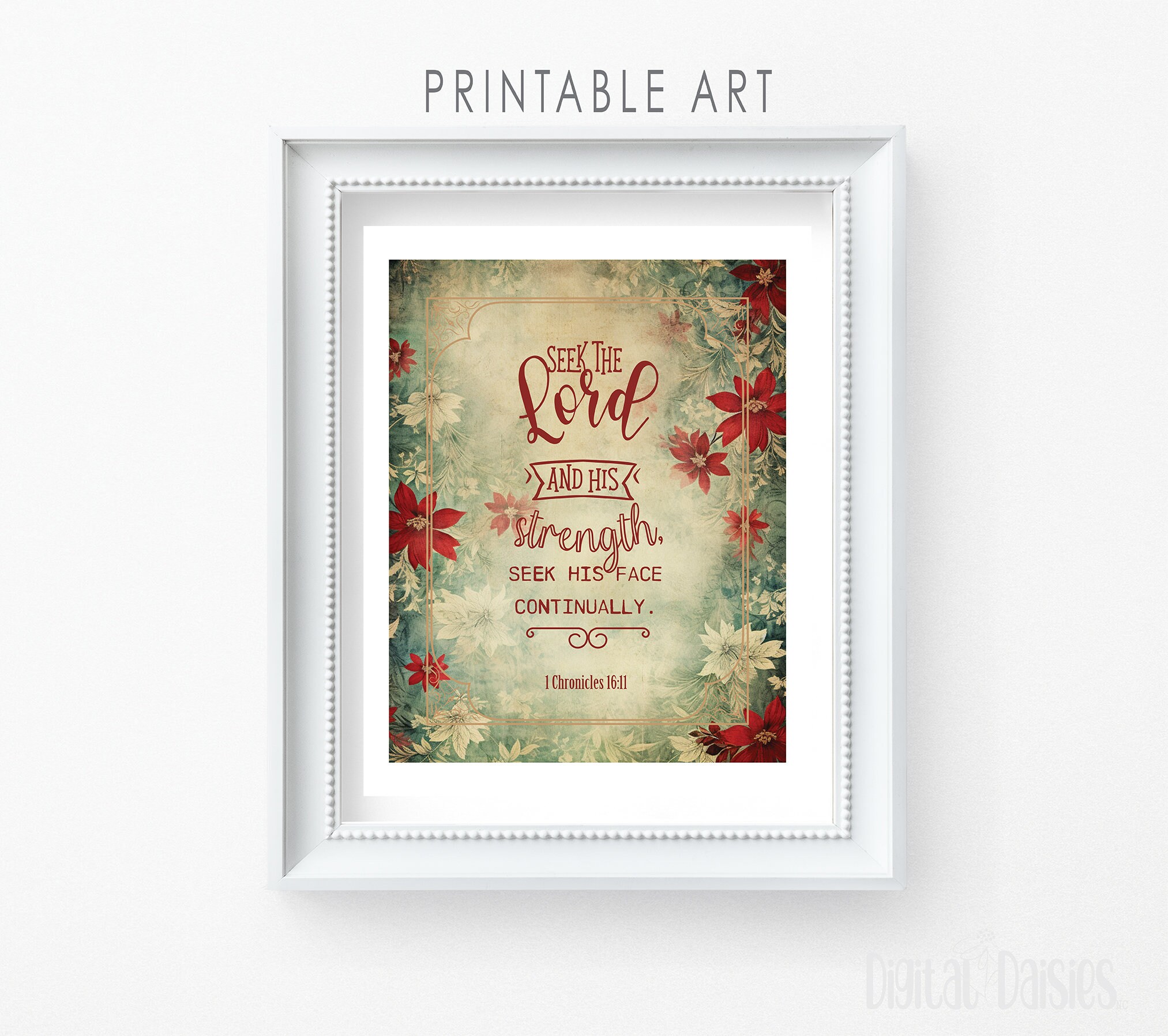 Bible Verse Printable Wall Art, Instant Download Bible Poster Scripture ...