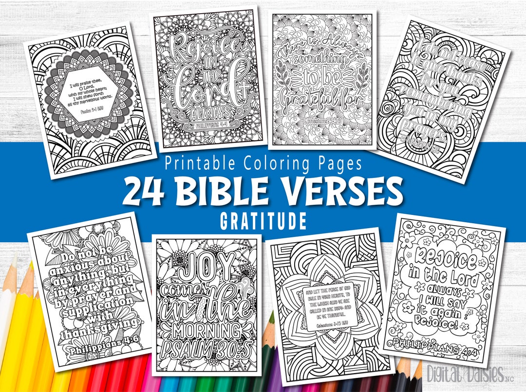 Bible Verses Coloring Pages, Faith Based Coloring, Bible Verse INSTANT ...