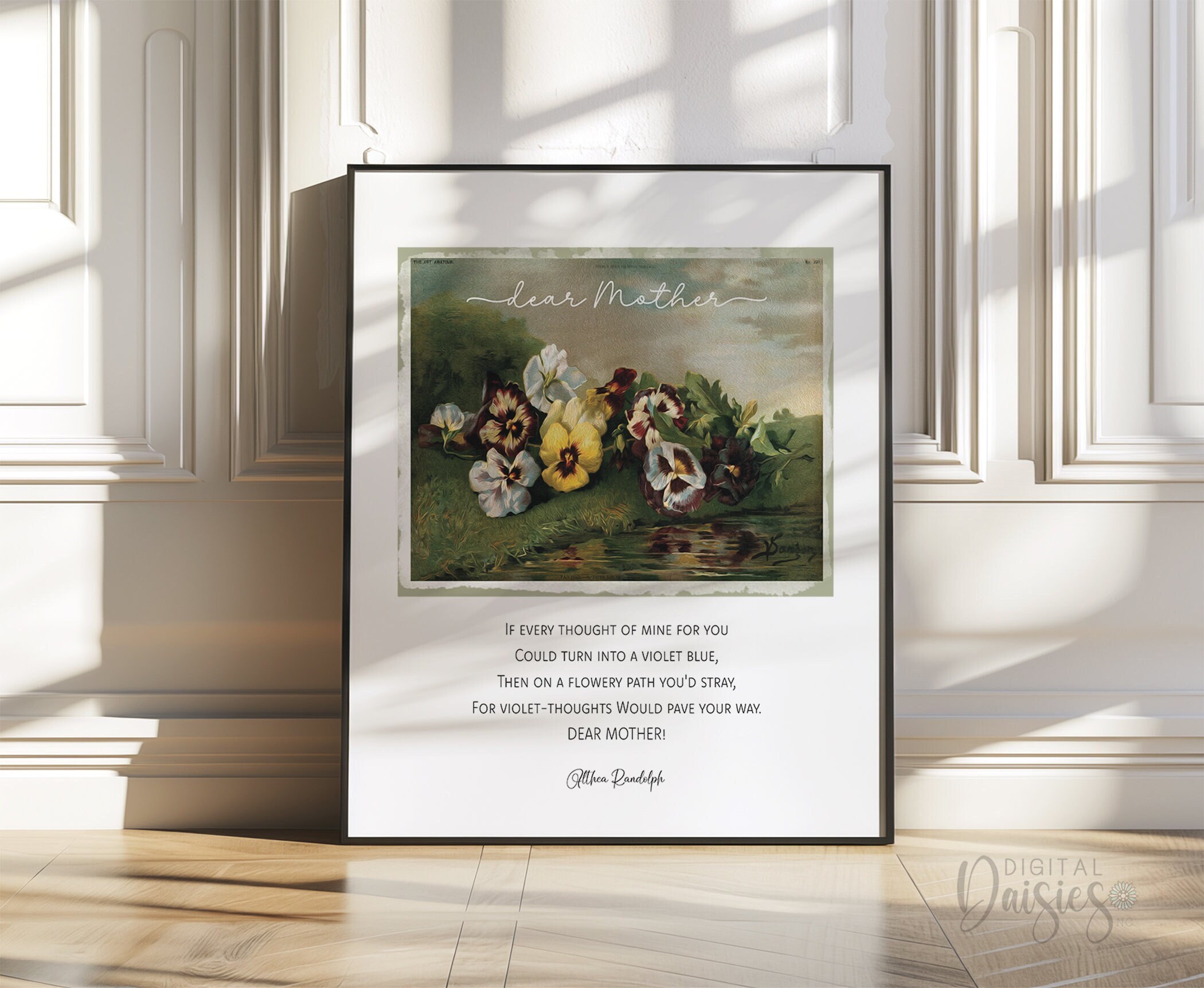 Dear Mom Poem Printable Wall Art, Instant Download, DIGITAL Print Wall ...