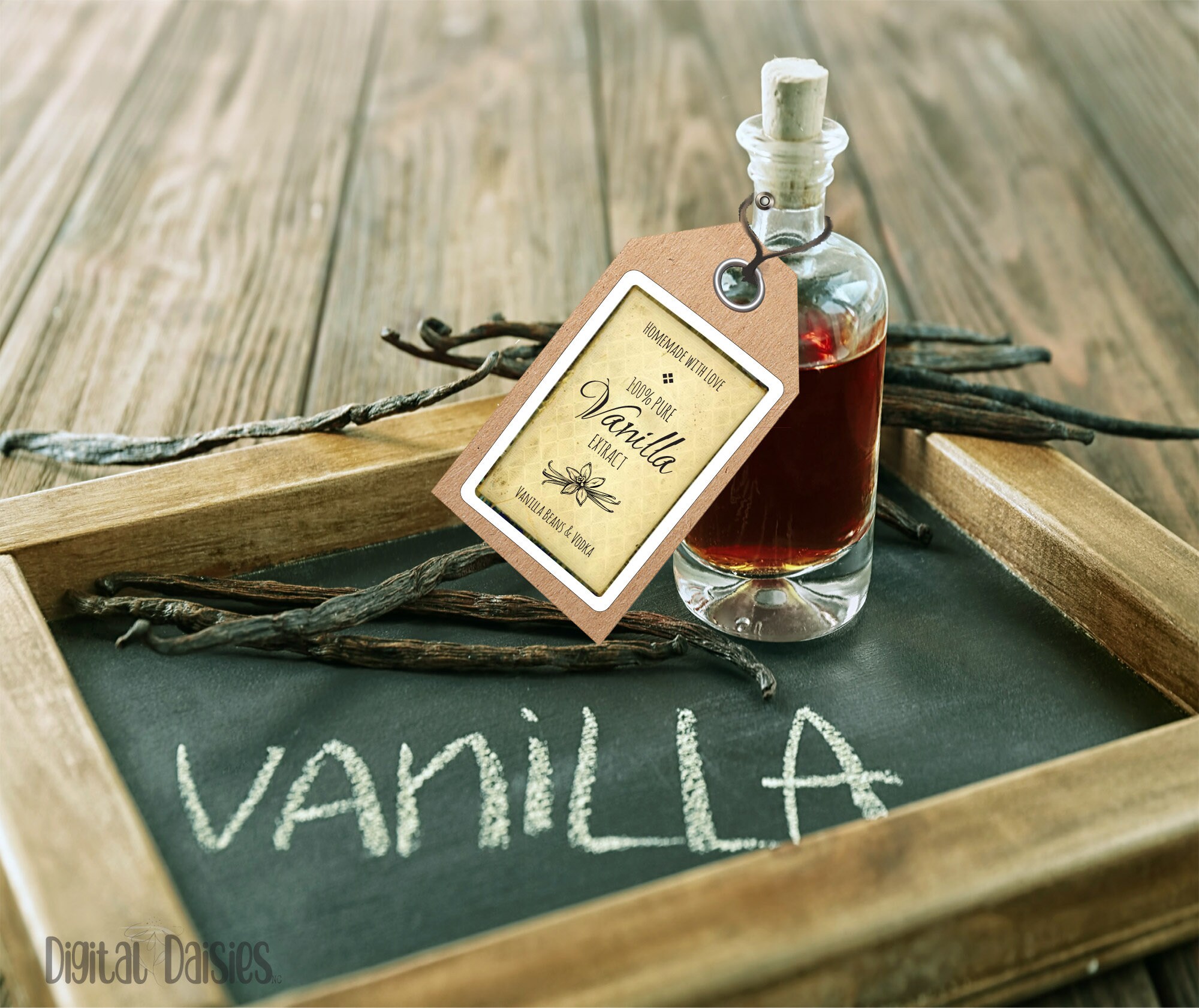 Vanilla Extract Printable Label, Instant DIGITAL Download Png, Homemade ...