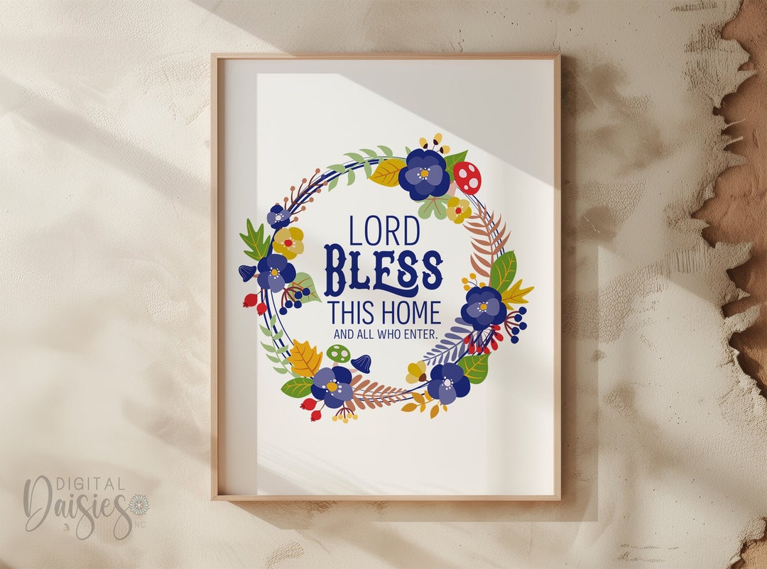 Lord Bless This Home Printable Wall Art, Instant Download, DIGITAL ...