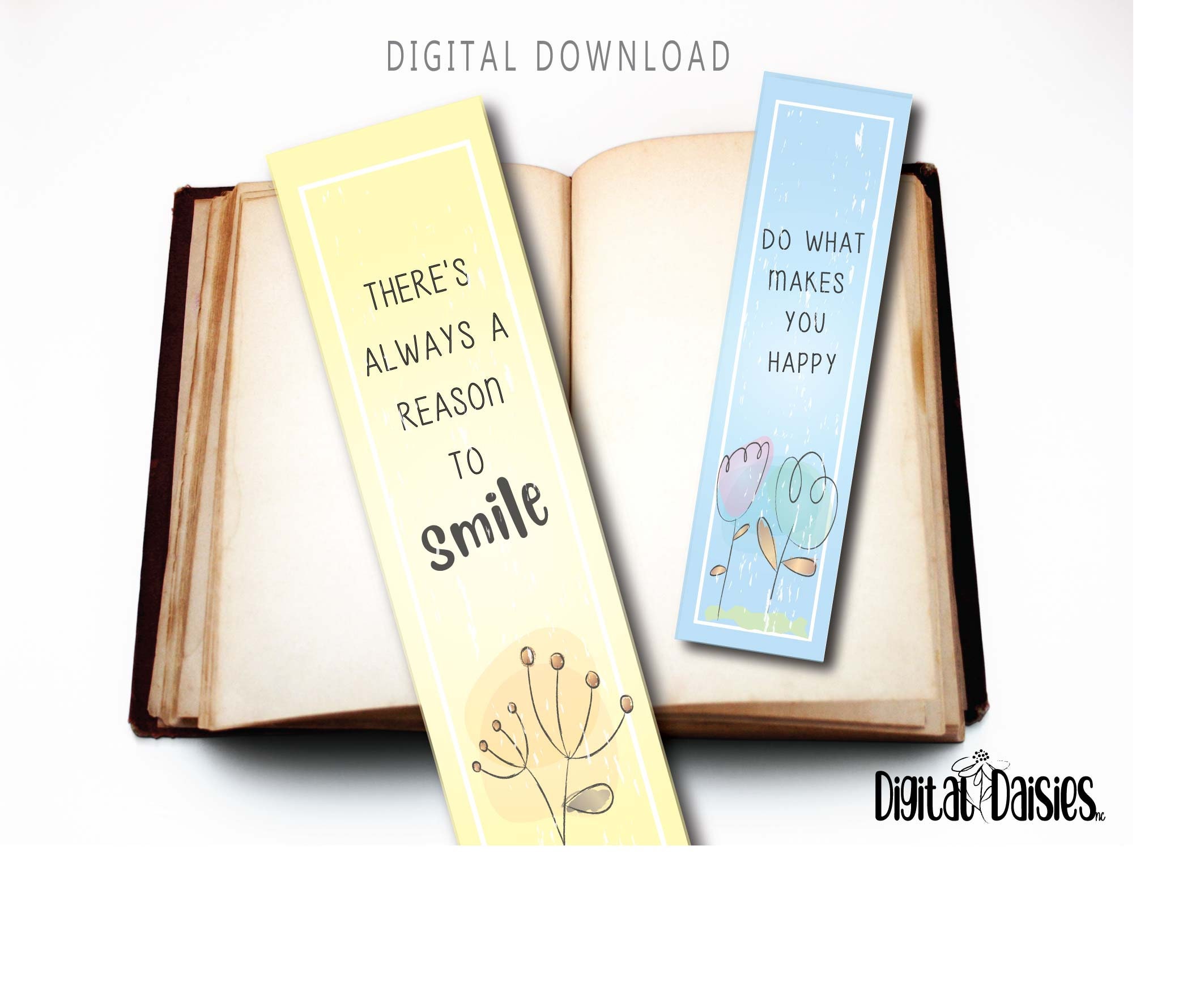 Printable Bookmark Set, Positive Bookmarks, Motivational Bookmarks ...