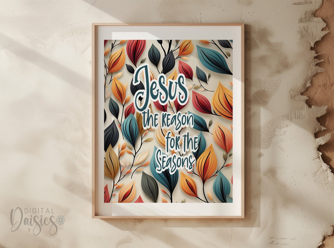 Jesus Printable Wall Art, Instant DIGITAL Download PDF PNG Wall Décor ...