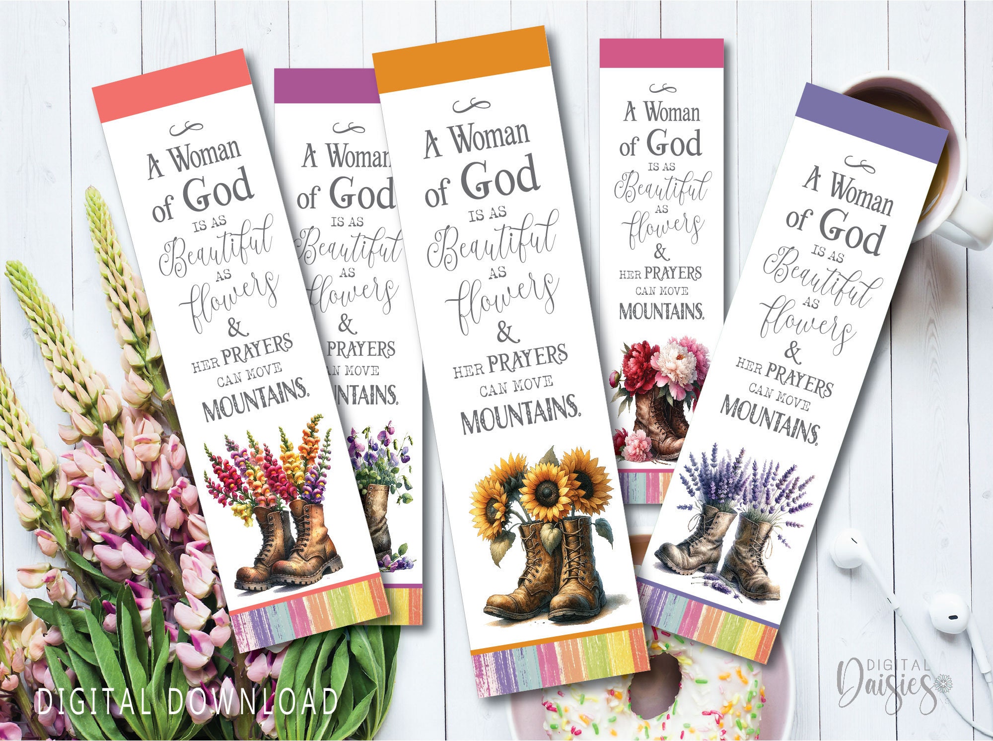 Woman of God Bookmark Set, Printable Bookmark, Instant Download DIGITAL ...