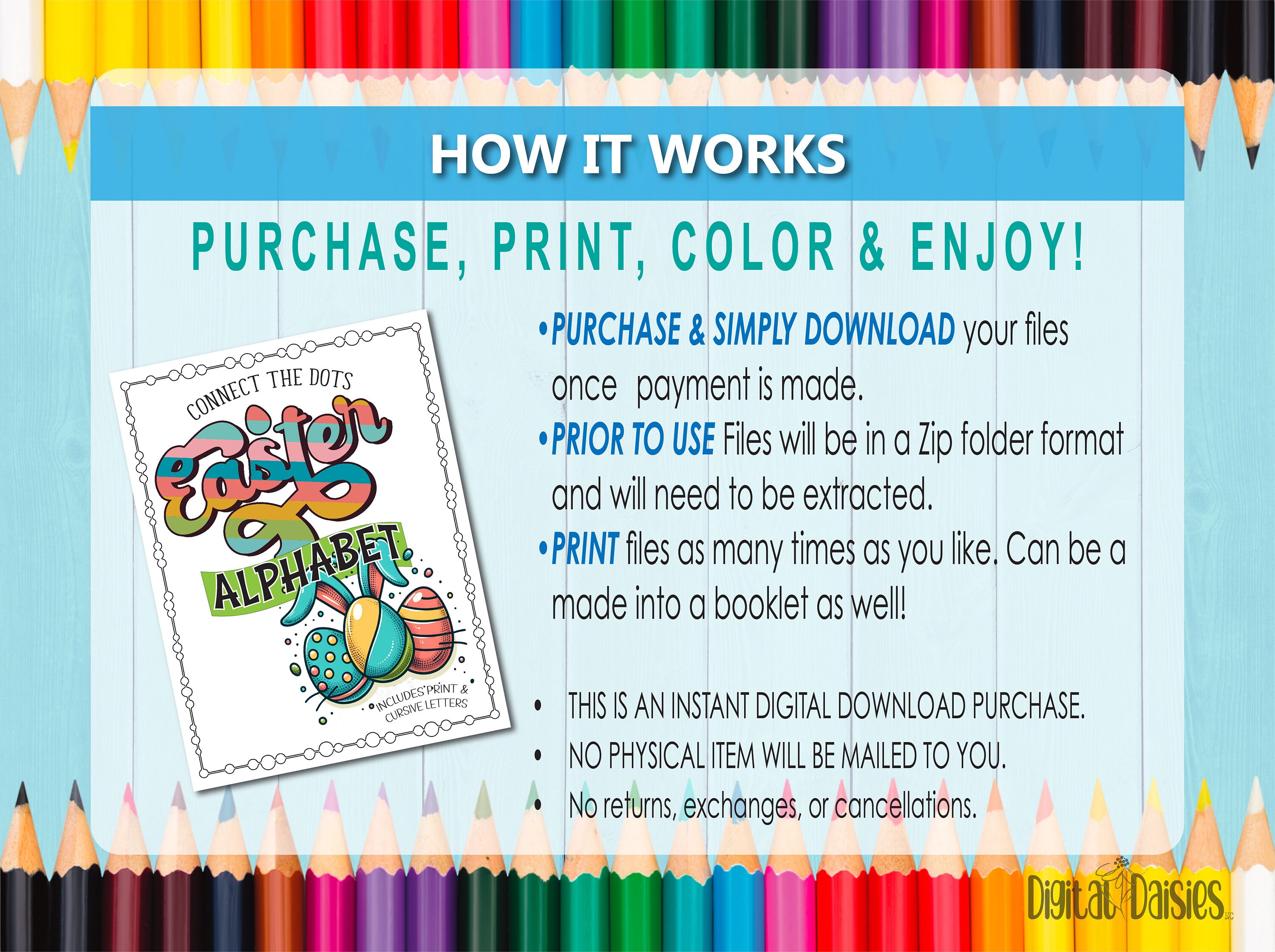 Easter Alphabet Coloring Pages for Kids, Preschoolers Toddlers ...