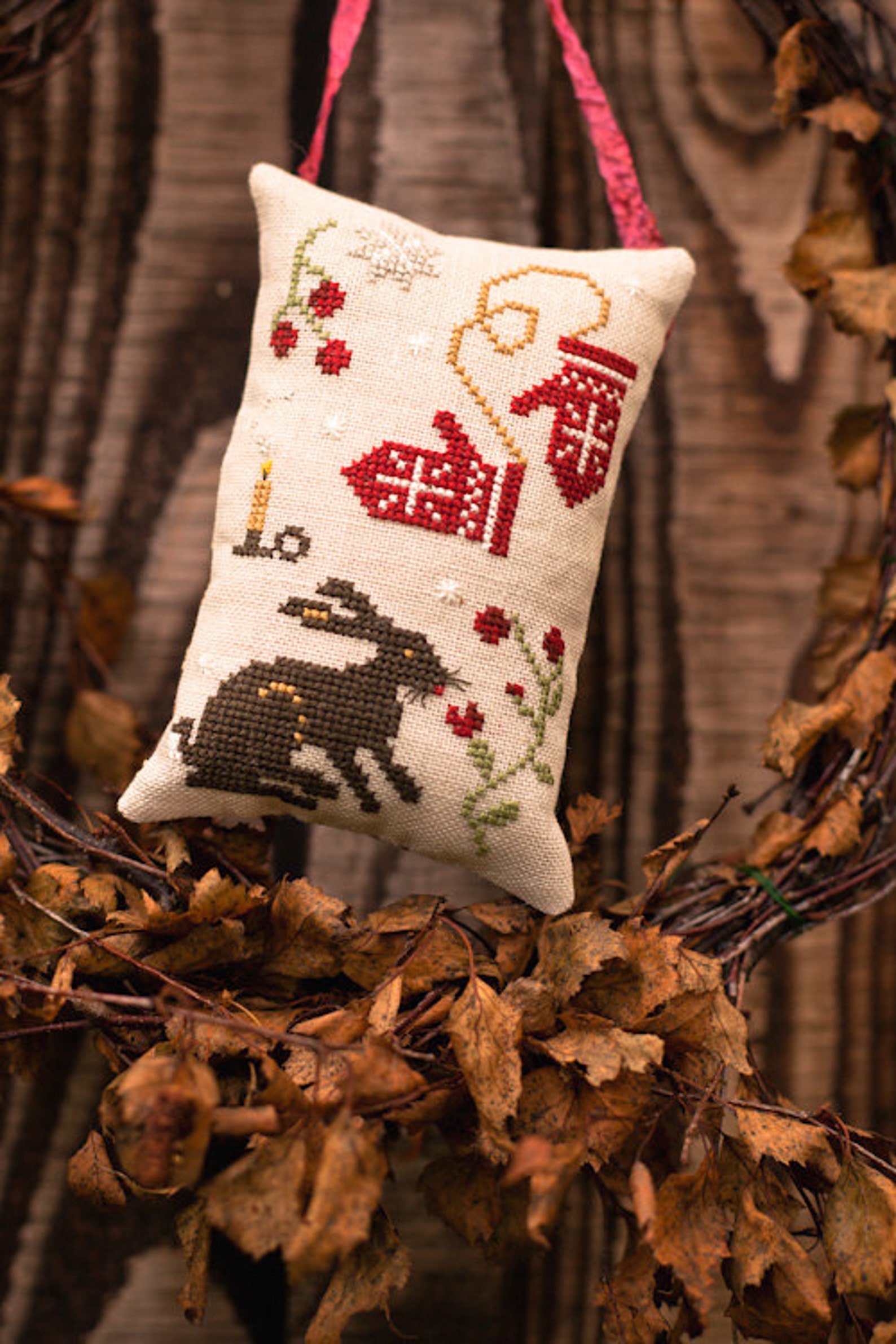 Cross Stitch Pattern Pinkeep or Pillow Ornament Season of - Etsy