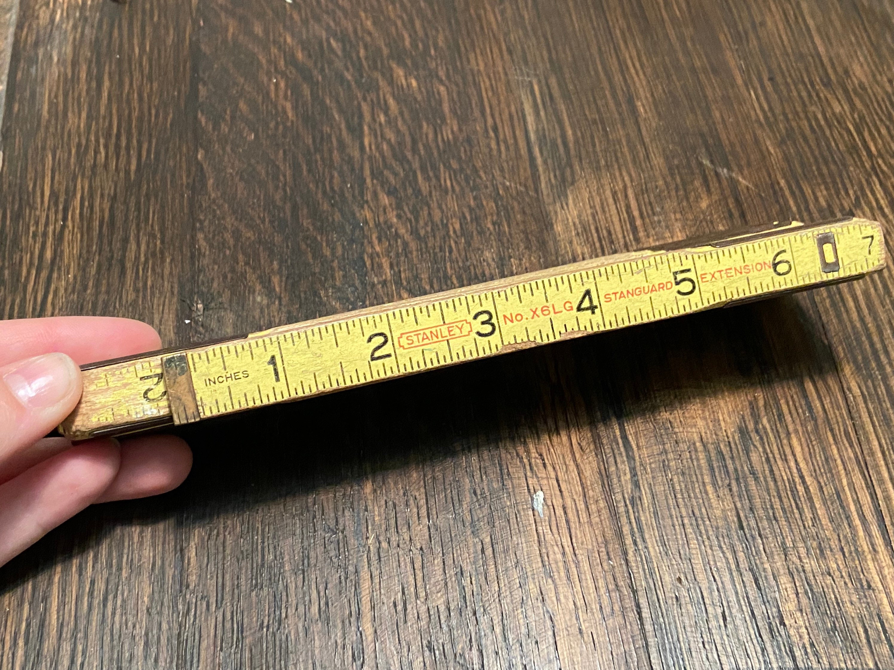 Stanley No. X6LG Carpenter’s Folding Ruler USA Industrial Folding ...