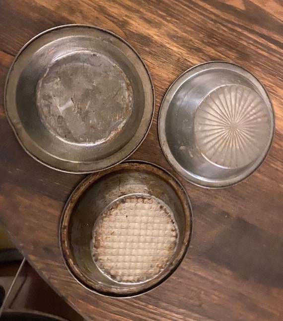 3 Small Metal Tart Pans Vintage - Etsy