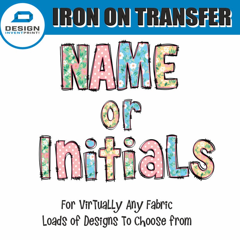 Iron on Letters - Etsy