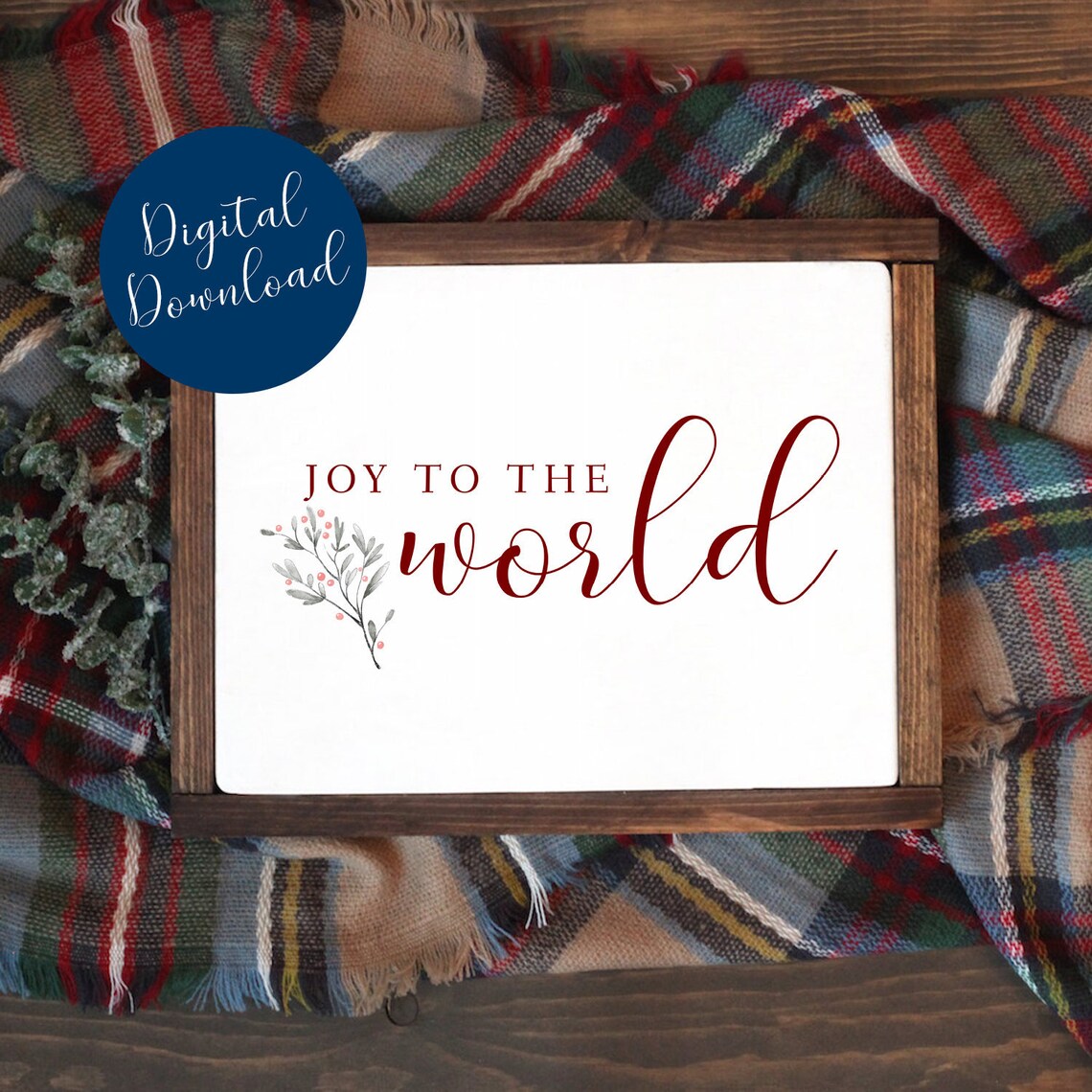 Joy to the World Printable, Christmas Printable, Joy to the World ...