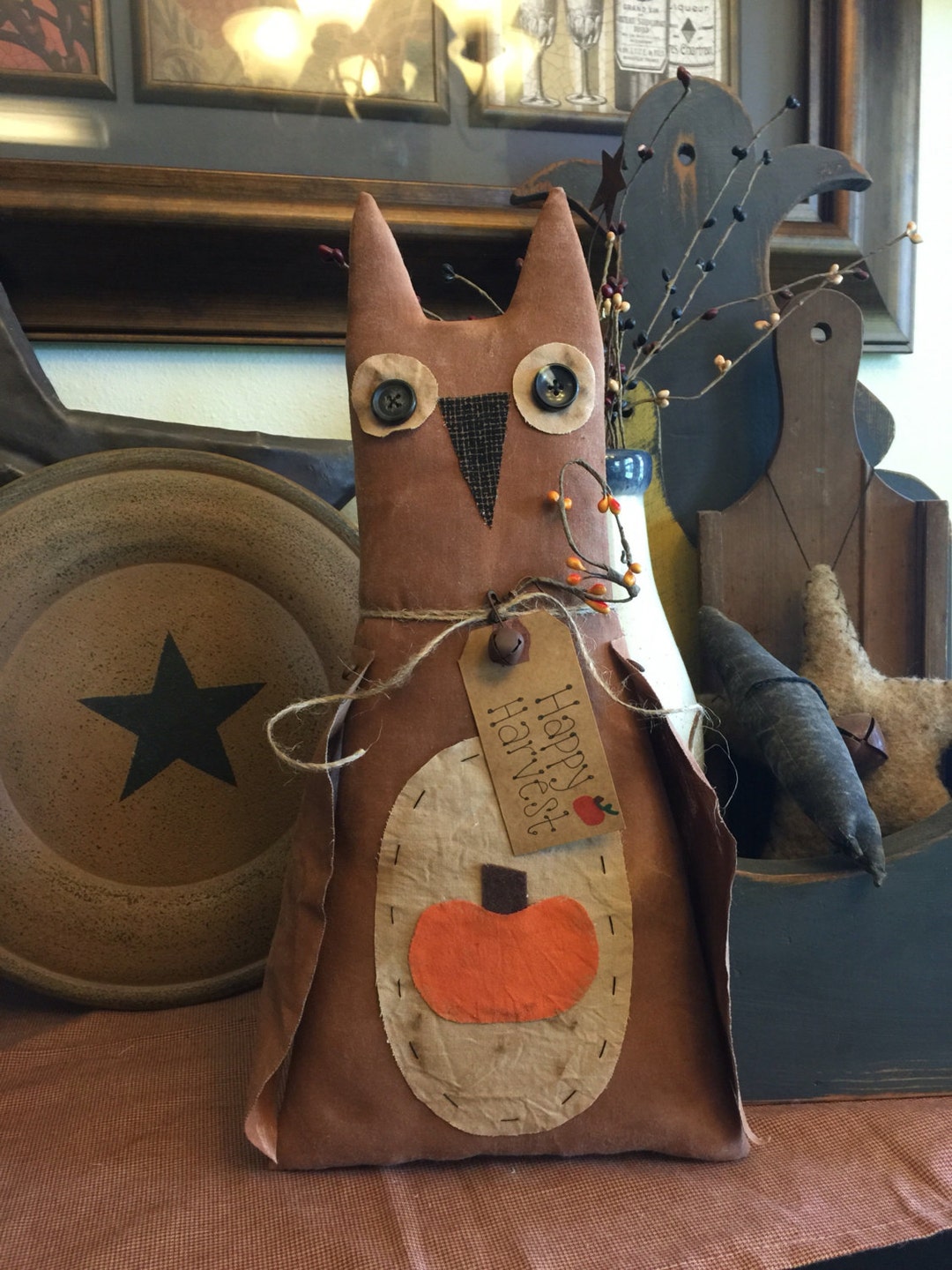 Primitive Owl - Etsy