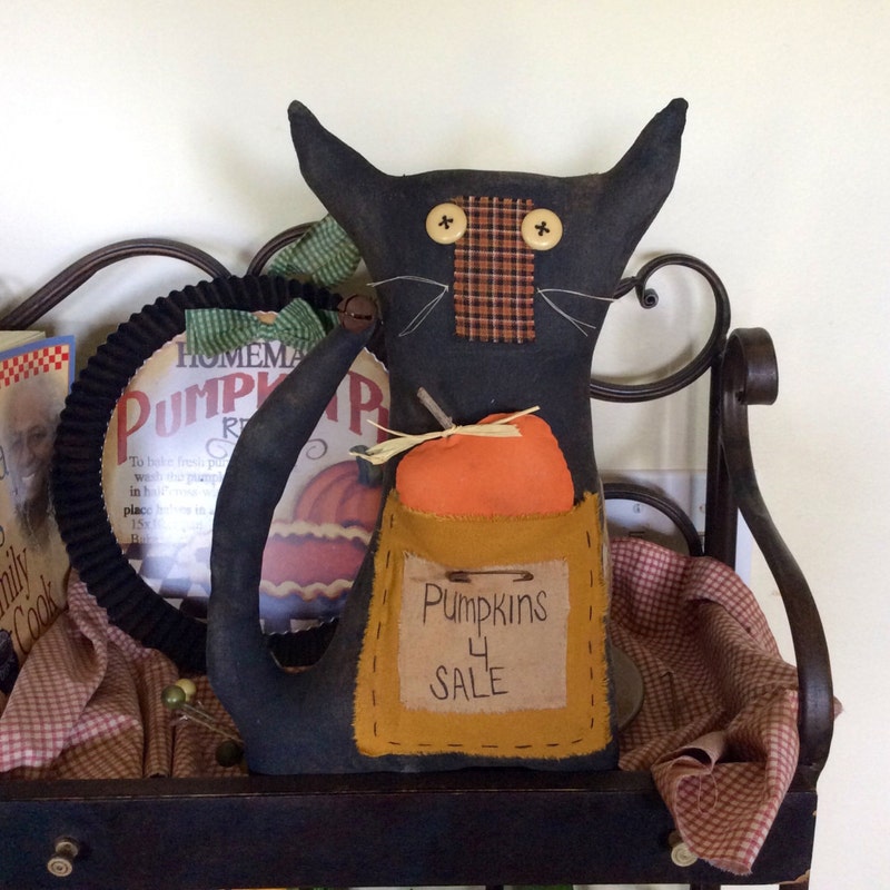 Primitive Cat - Etsy