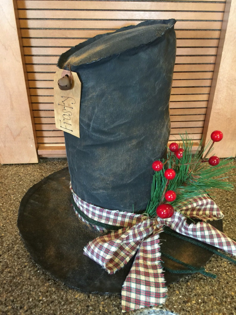 Primitive Snowman Frosty Hat - Etsy