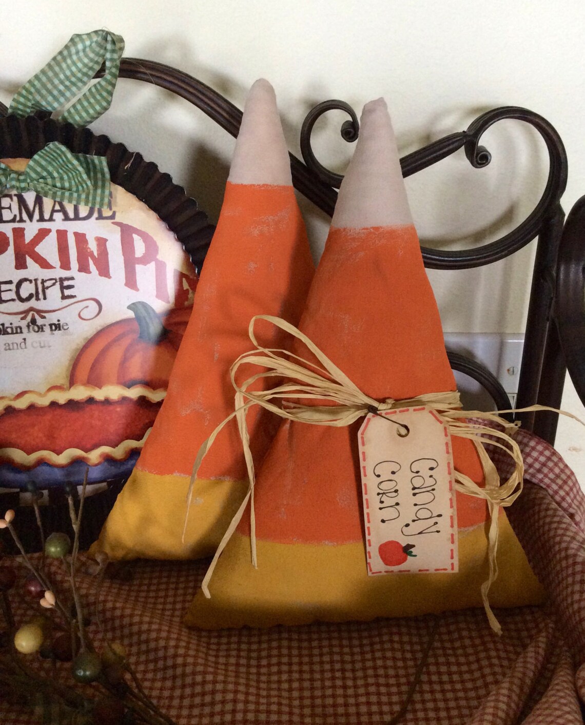 Primitive Candy Corn Shelf Sitterslarge | Etsy