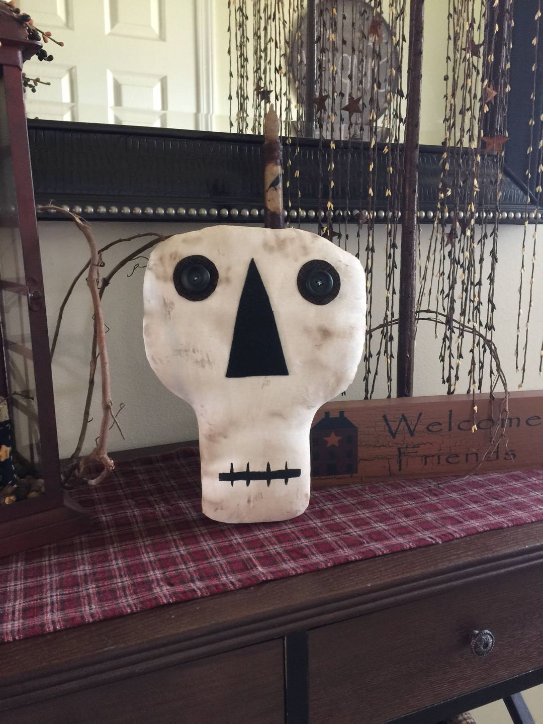 Large Primitive Skeleton Head/halloween Decor - Etsy