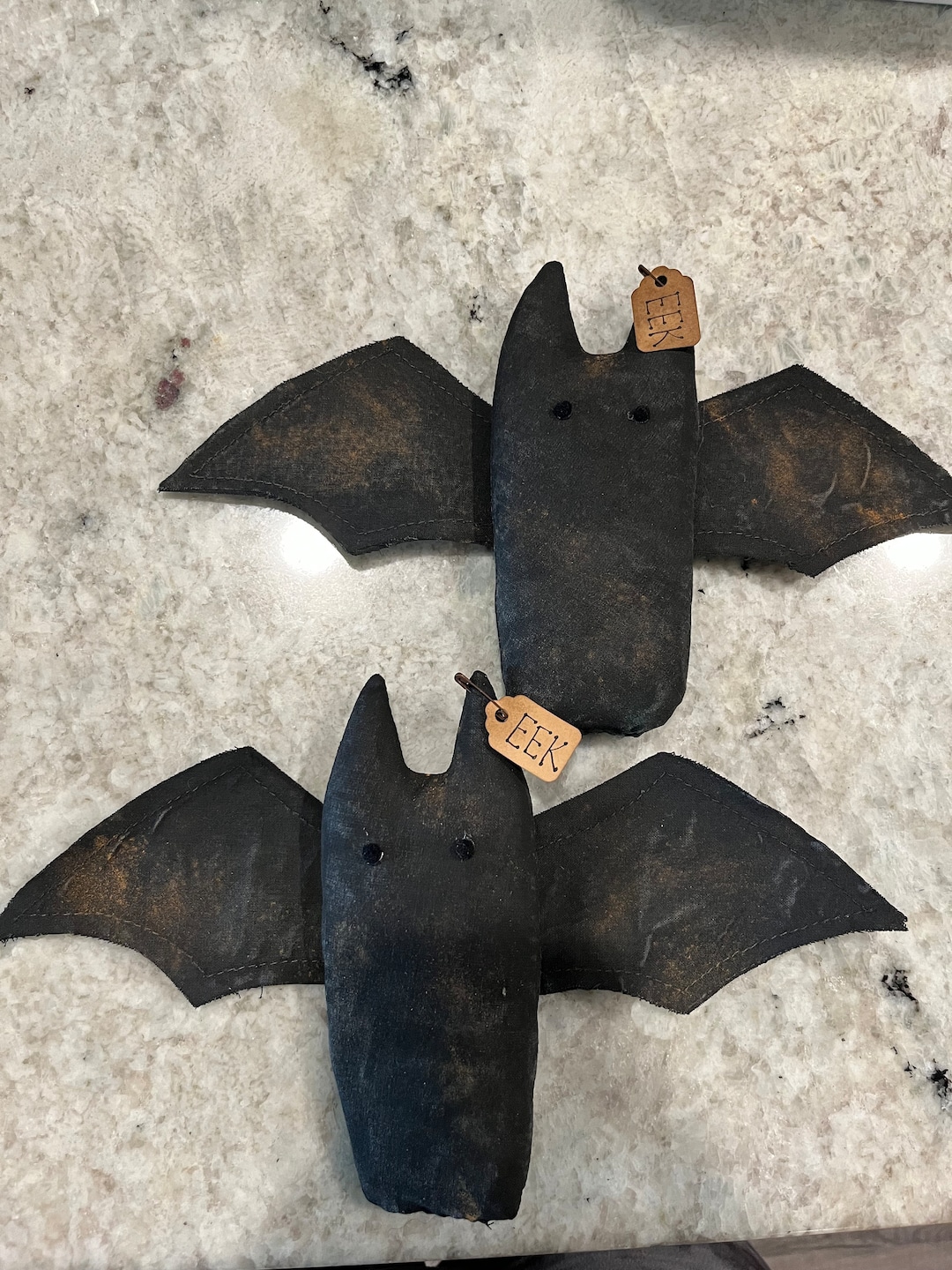 Set of 2 Primitive Bat Bowl Fillers/ornaments/hangers - Etsy