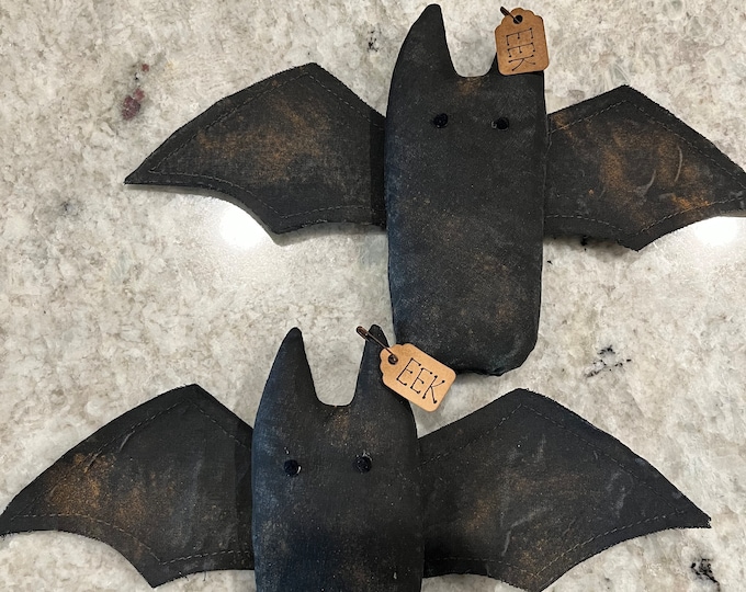 Set of 2 Primitive Bat Bowl Fillers/ornaments/hangers - Etsy