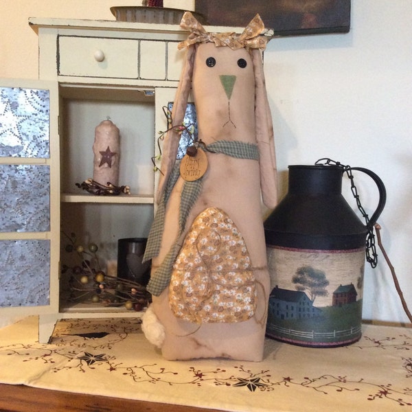 Primitive Bunny - Etsy