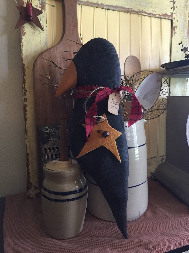 Large Primitive Crow - Etsy
