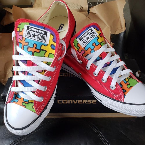 Autism Awareness Custom Vans | Etsy