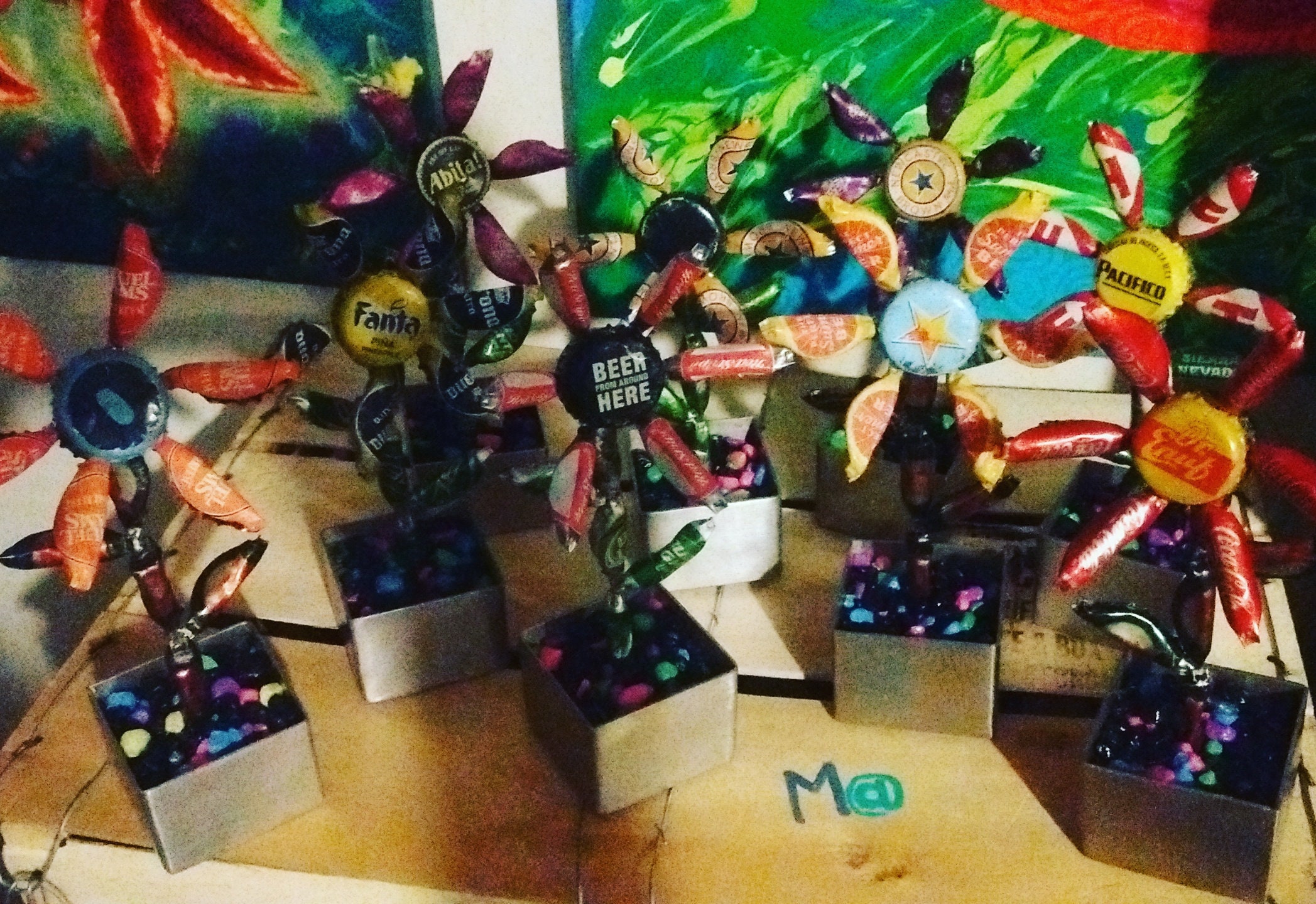 Bottle Cap Flowers - Etsy