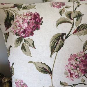 Handmade Laura Ashley Cushion in Hydrangea Pink - Etsy