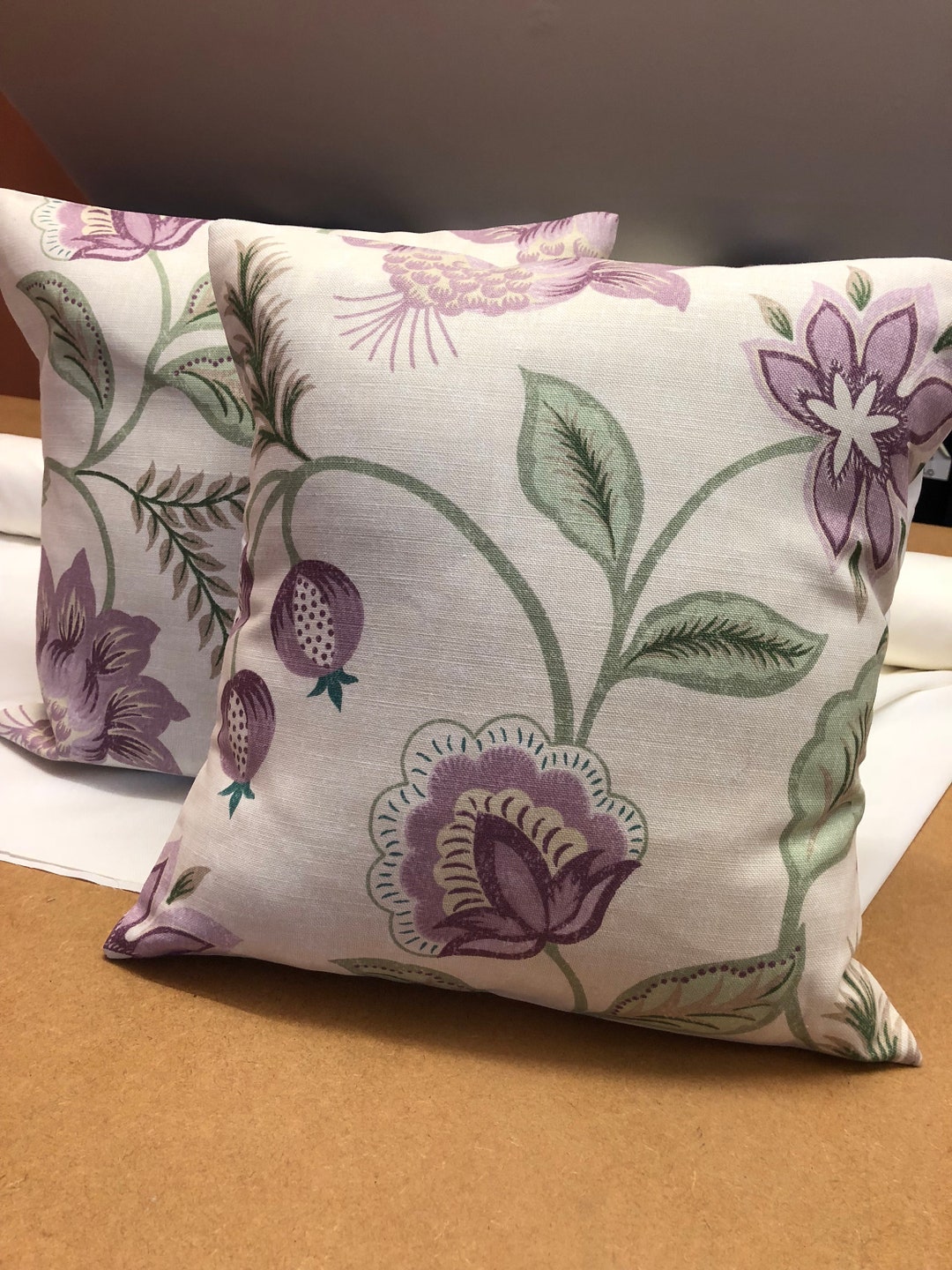 Handmade Cushion in Laura Ashley Milford Grape Fabric - Etsy