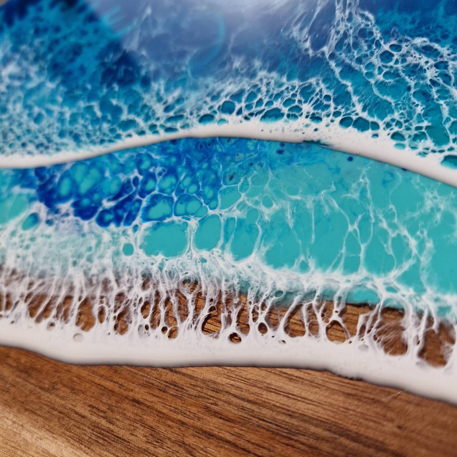 Acacia Ocean Wave Charcuterie Board, Cheese Board, Cold Meats Board ...