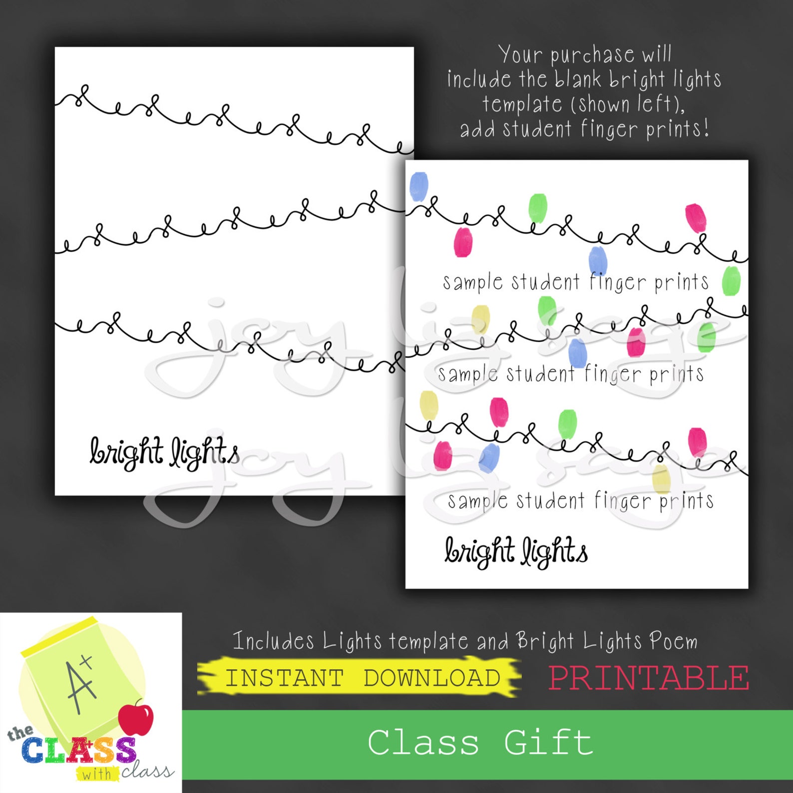 Bright Lights - TEACHER GIFT - Digital File - Etsy