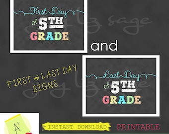 5th Grade Multi Polka Dot Back to School First Day of - Etsy