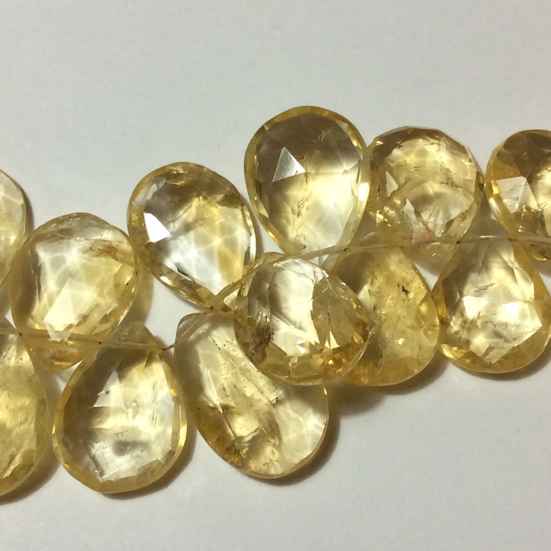 Beads, Citrine Briollites, Citrine, Birthstone Citrine, Golden Citrine ...