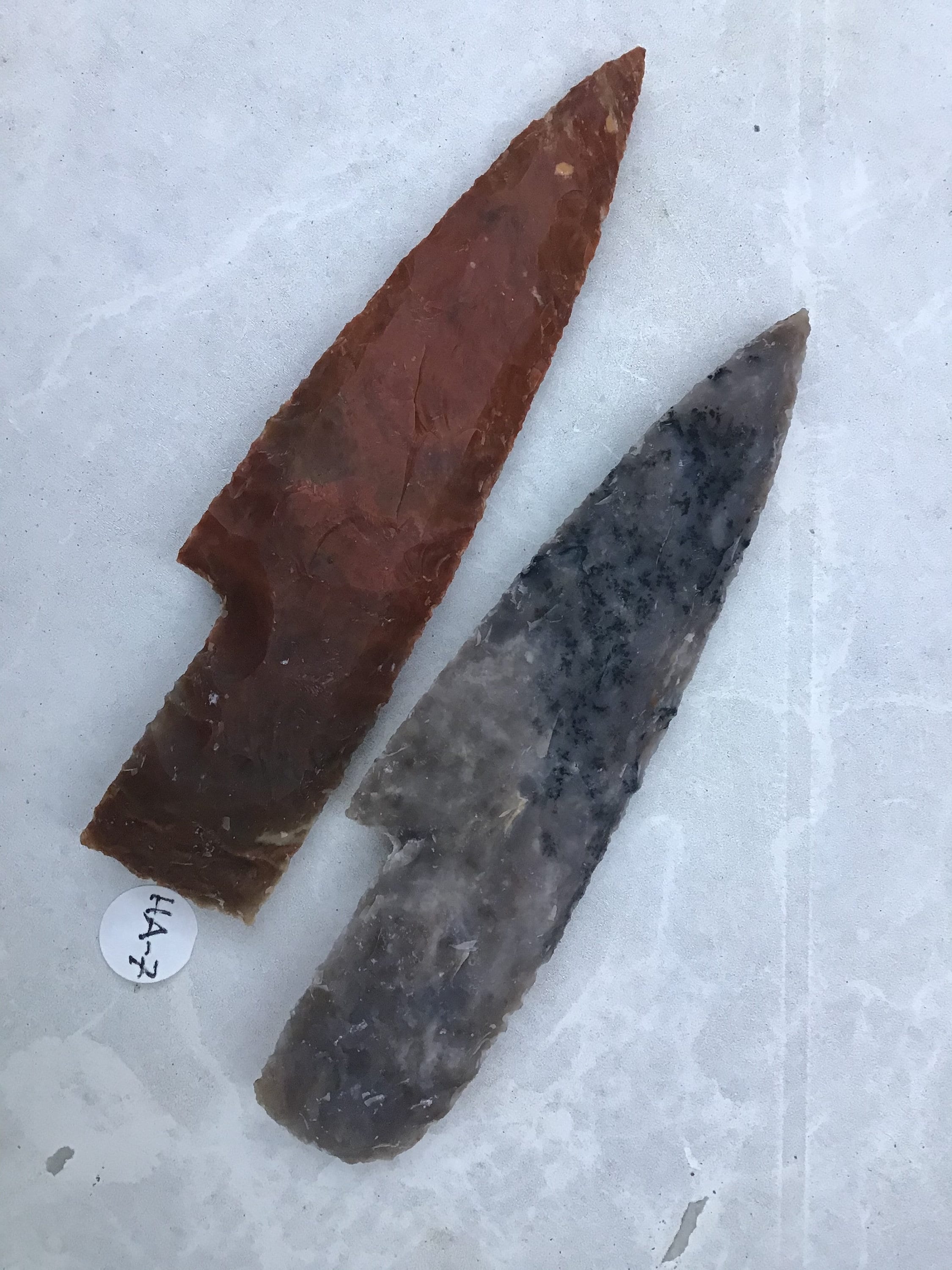 Knife blades, Knapped knife blades, Hand Knapped Gemstone Knife Blades ...