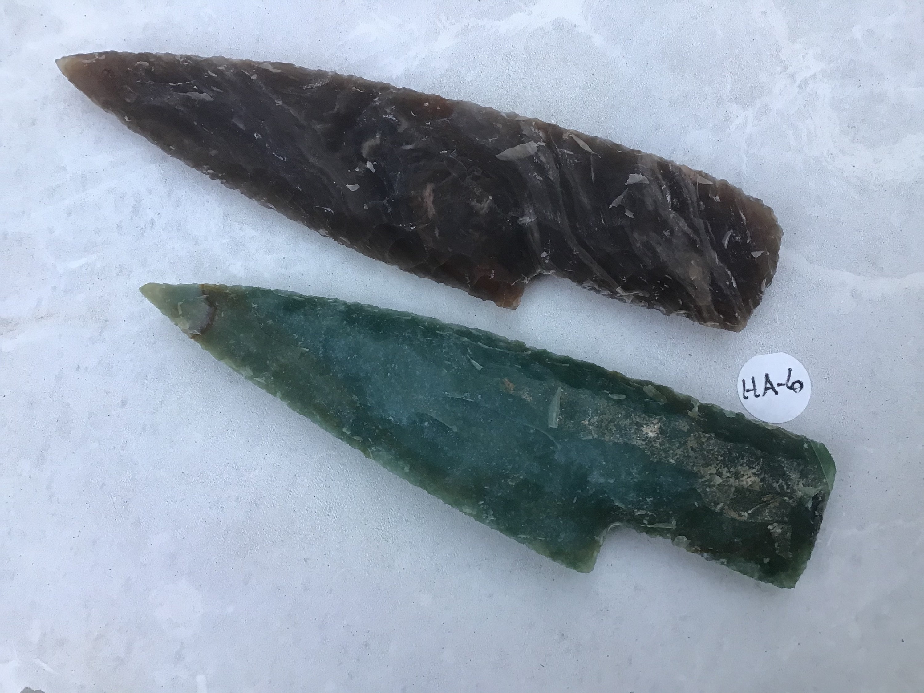 Knife blades, Knapped knife blades, Hand Knapped Gemstone Knife Blades ...