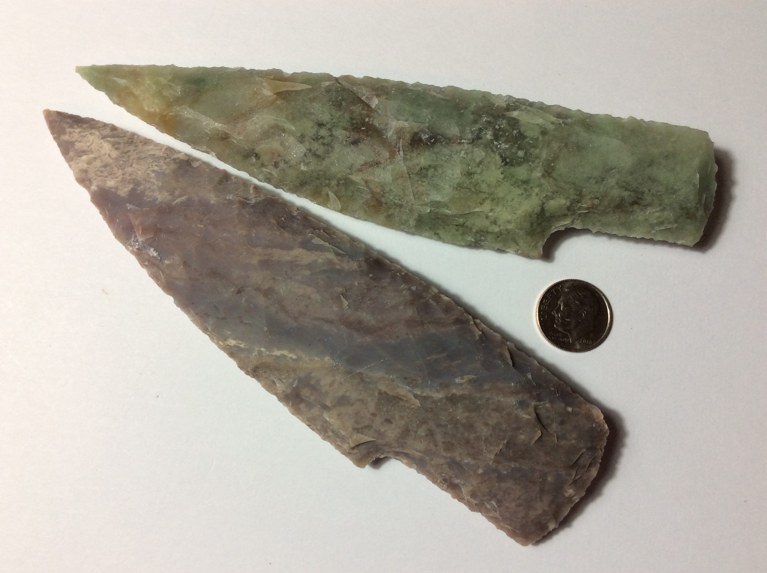 Knife blades, Knapped knife blades, Hand Knapped Gemstone Knife Blades ...